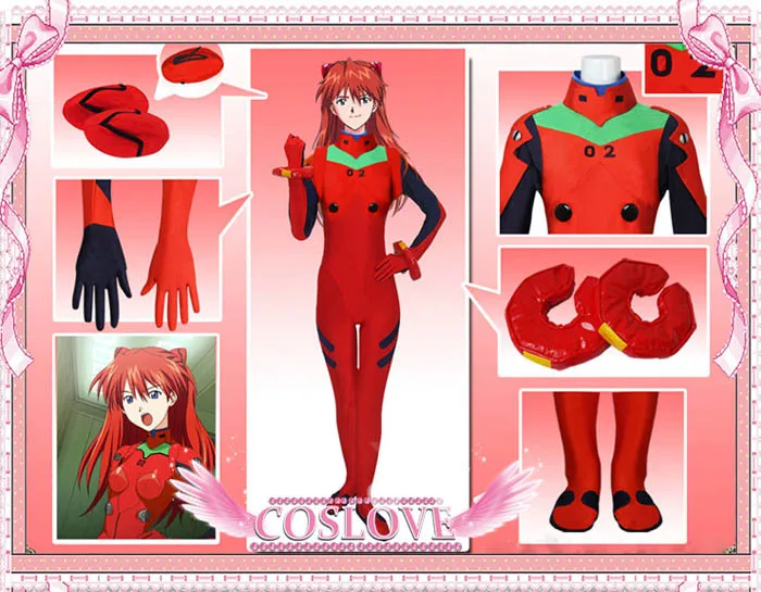 Aliexpress.com : Buy Asuka Cosplay Costume from Neon Genesis Evangelion ...