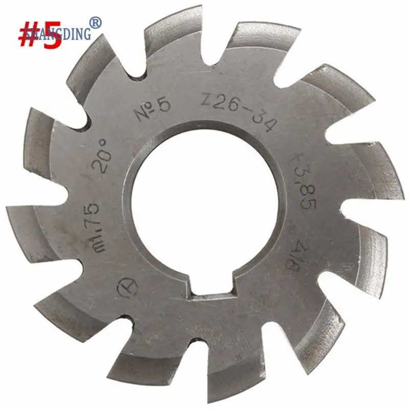 Diameter 22mm M1.75 20 Degree #5 Involute Gear Cutters Milling Bits Set ...