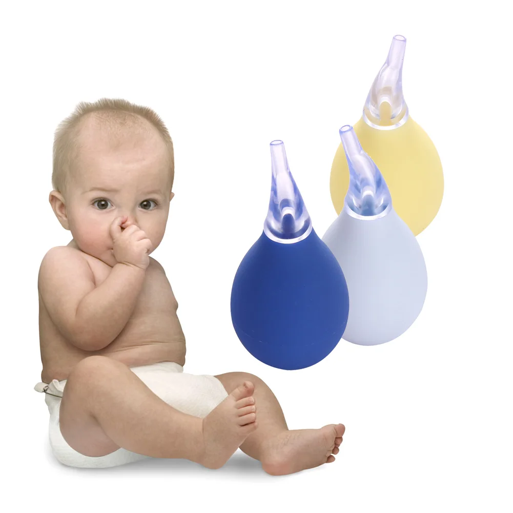 Baby Nasal Aspirator Silicone Nose Snot Cleaner Newborn Baby Health ...