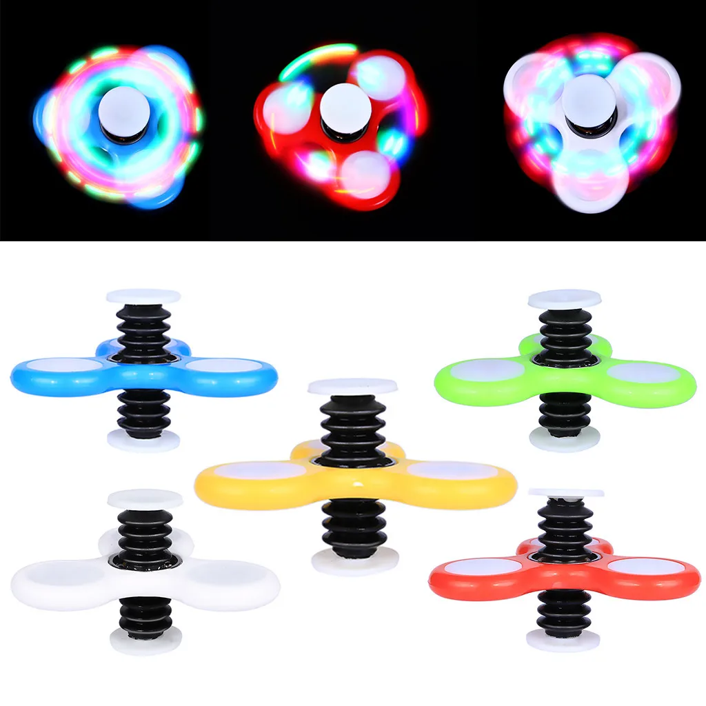 Cool Beyblade Fidget Spinner Toy LED Colored Lights Flashing Bouncing ...