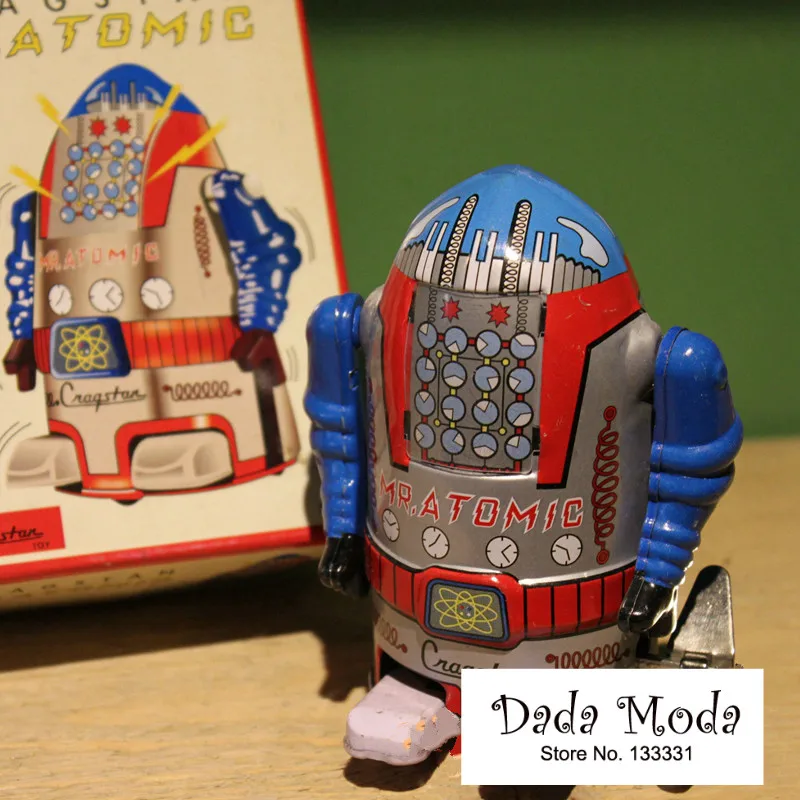 Antique Style Tin Toy Wind Up Toys Robots iron Metal Models for ...