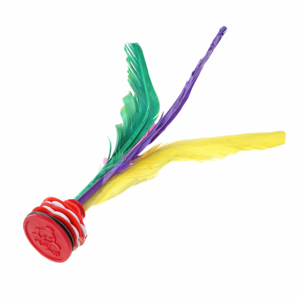 Colorful Feather Chinese Jianzi Fitness Sports Toy Game Foot Kicking ...