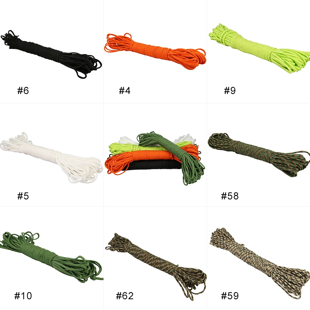 7 Strand 100FT Outdoor Survival and Camping Parachute Rope Camping ...