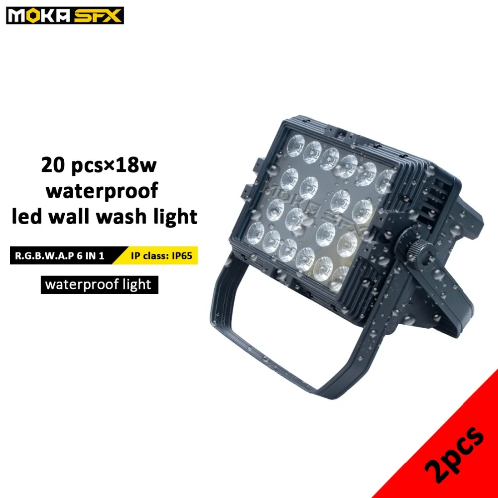 2pcs/lot Waterproof IP 65 LED Wash Light Bar Outdoor 20 x 18w LED Stage ...