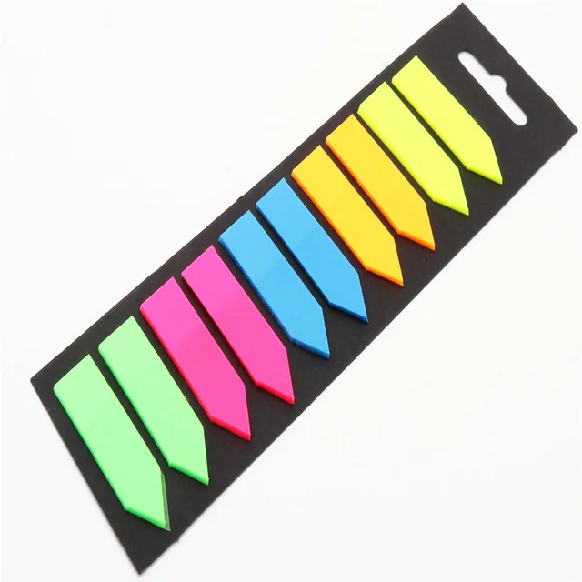 200 sheets Fluorescence colour Memo Pad Self Adhesive Sticky Notes ...