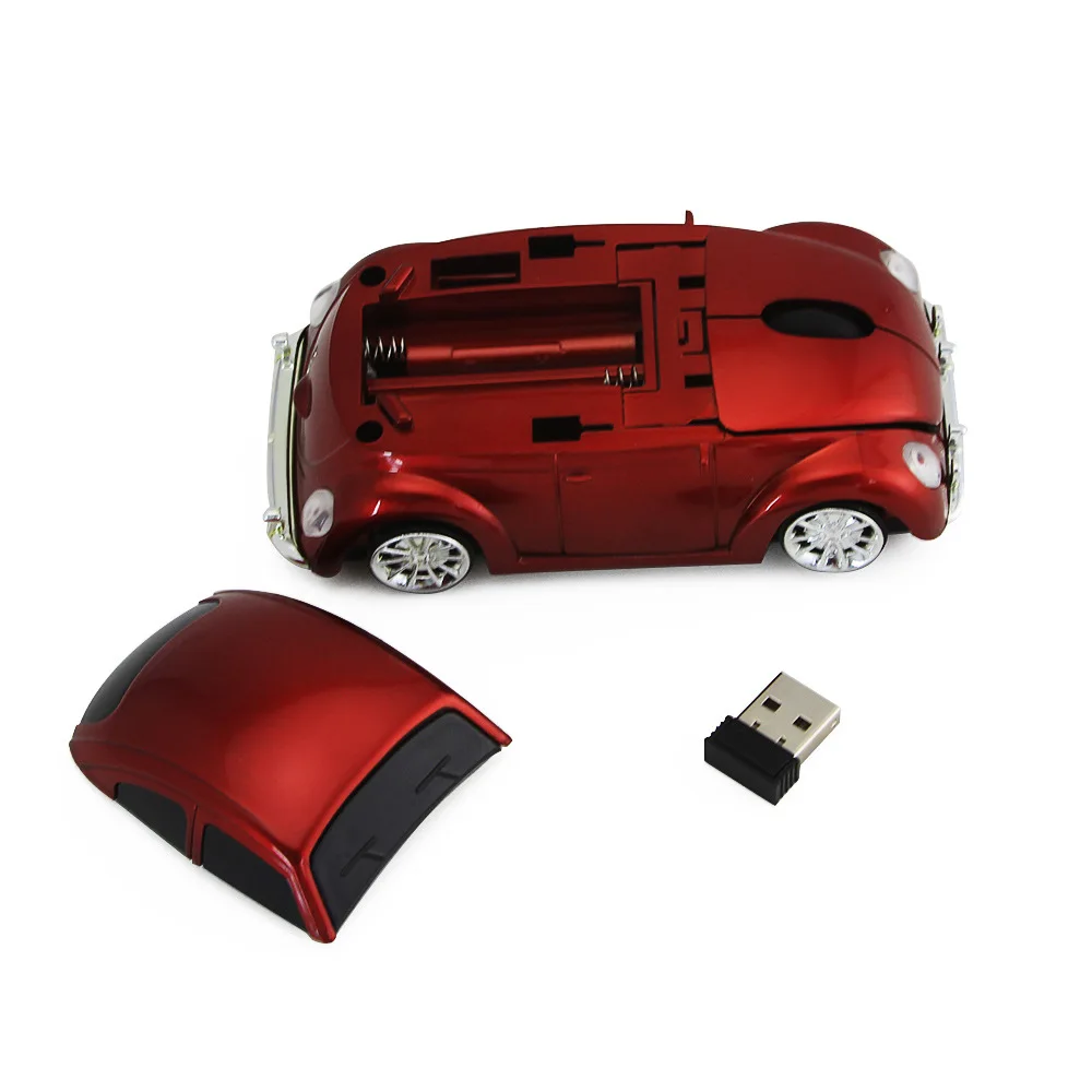 Wireless Computer Mouse Gamer Cool Beetle Car Shape Mice 1600DPI ...