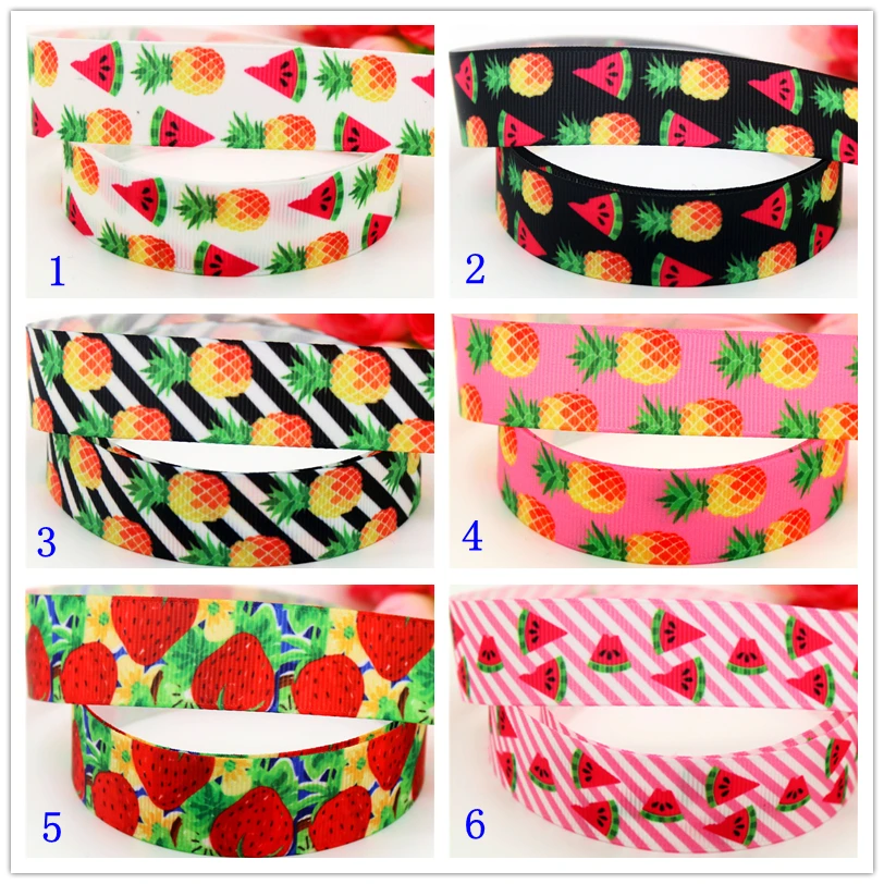 DHK 7/8'' Free shipping pineapple watermelon strawberry printed ...
