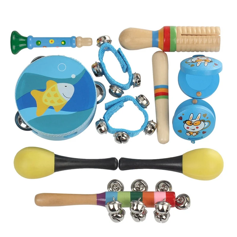 New 11pcs/set Musical Toys Instruments Sets Band Kit Including ...