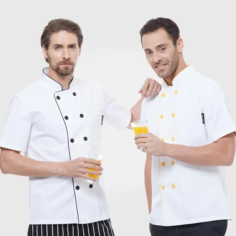 2016 New White Short Sleeve Hotel Best Executive Chef Coats Ladies High ...