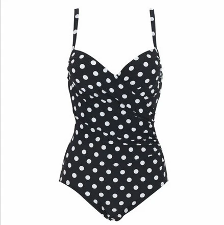 Dots Summer Womens Plus size Bikini Set Swimwear Push Up Padded ...