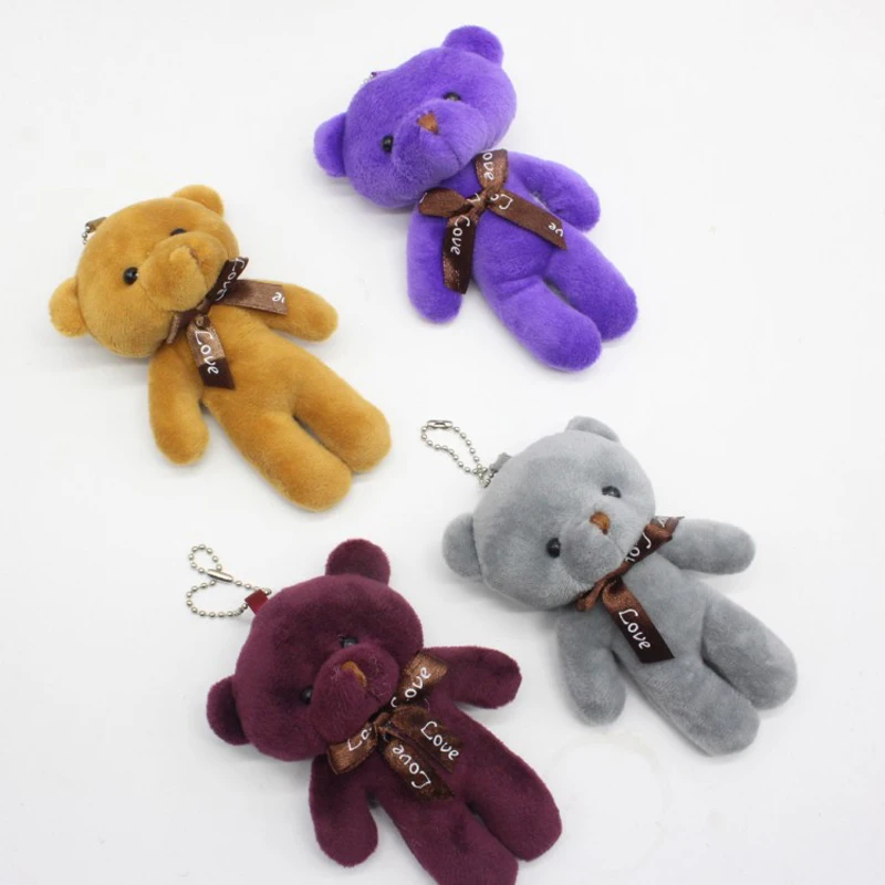 Mini oso de peluche de 12cm, peluche de 20 piezas con cadena de juguete ...