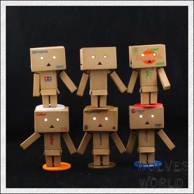 Free Shipping Lovely Danboard Mini Paper Action Figure Toy Danbo Doll ...
