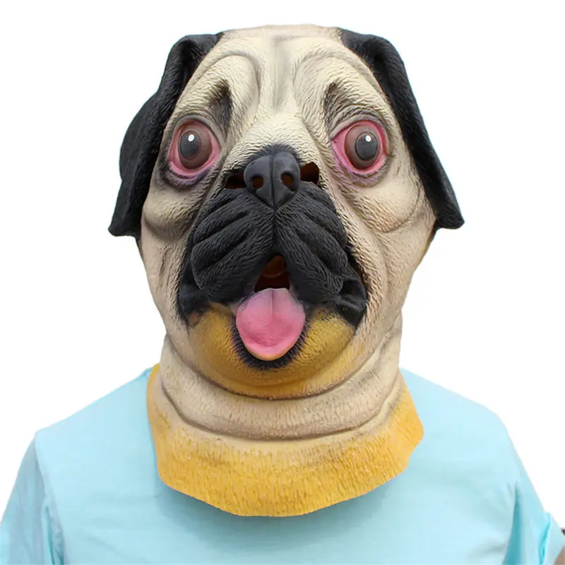 Cute Pug Mask Animal Trendy 209 New Unisex Party Mask High Quality ...