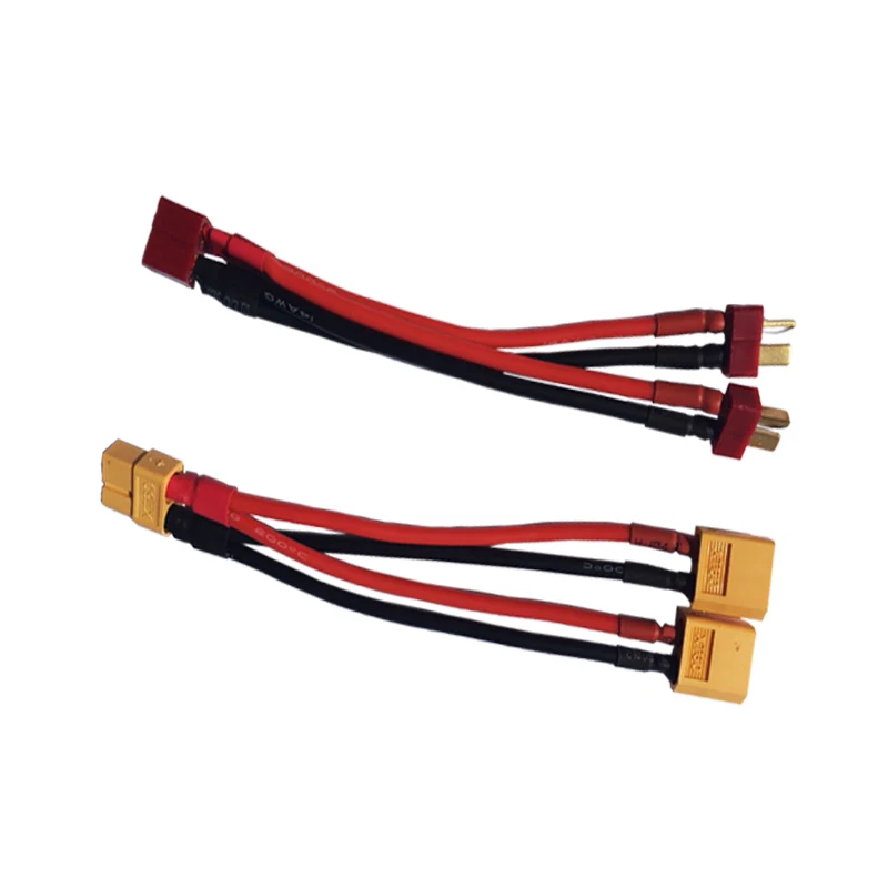 T/XT60 plug Deans plug Connectors 1 to 2 Dual Battery Extension ...