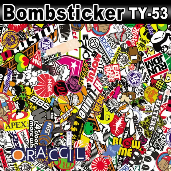 New Design 1.52x30m Car Design Sticker Bomb Vinyl Wrap PVC Film|film ...