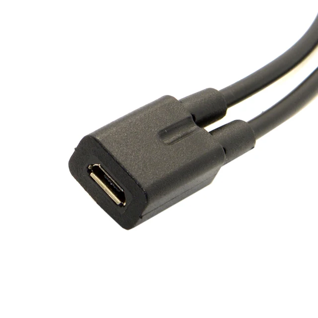 Micro USB Female to USB 3.1 USB-C Type C & Micro USB Male Splitter ...