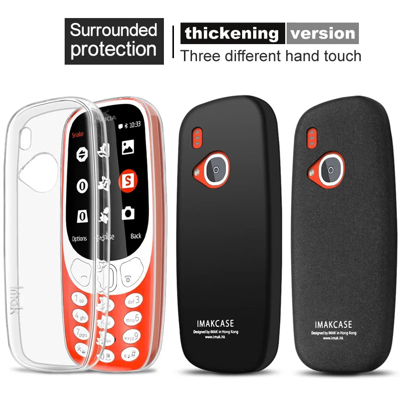 For Nokia 3310 Case With Screen Protector Imak Soft Tpu Slim Phone