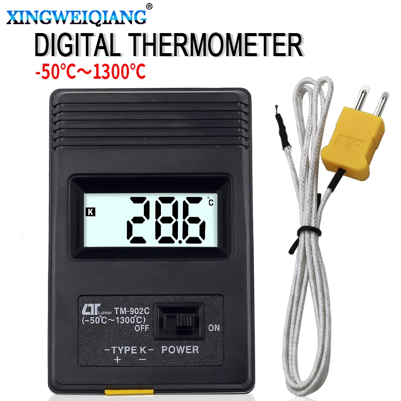 TM-902C (-50C to 1300C) Temperature Meter TM902C Digital K Type ...
