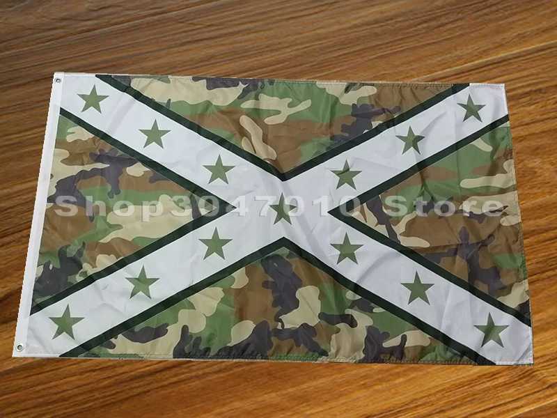 Pink Camo Rebel Flag