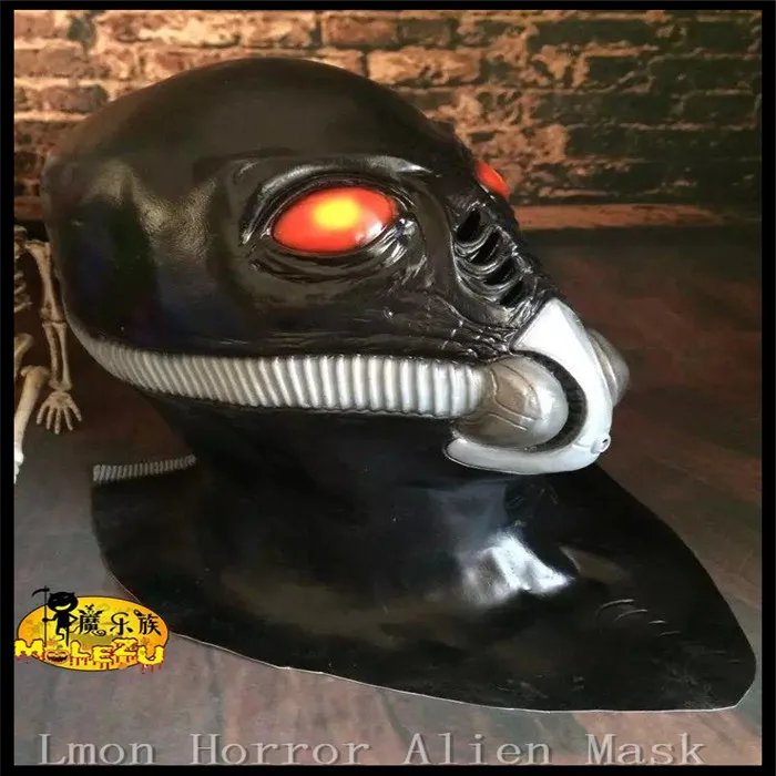 Hot Top Quality Halloween Costume Ball Aliens Vs Predator AVPR Red Eye ...