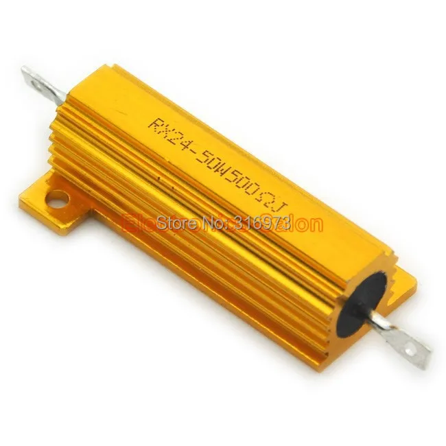 (20 pcs/lot) 500 OHM 50W Wirewound Aluminum Housed Resistor, 50 Watts ...