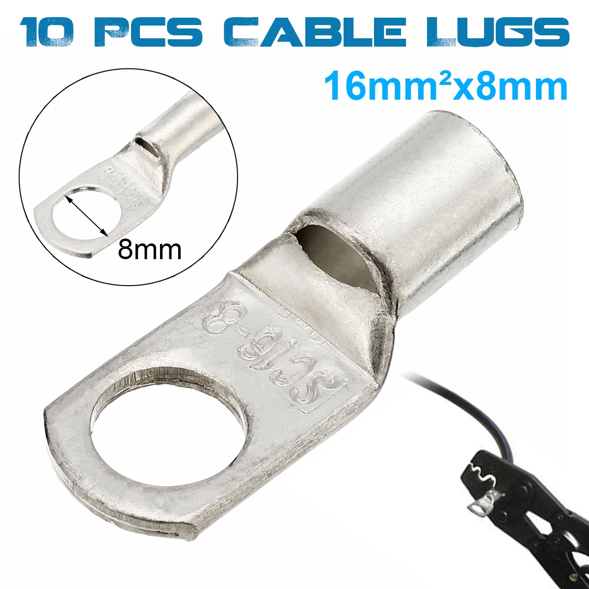 Aliexpress.com : Buy 10Pcs Connecting Terminal Cable Lugs Set Copper ...