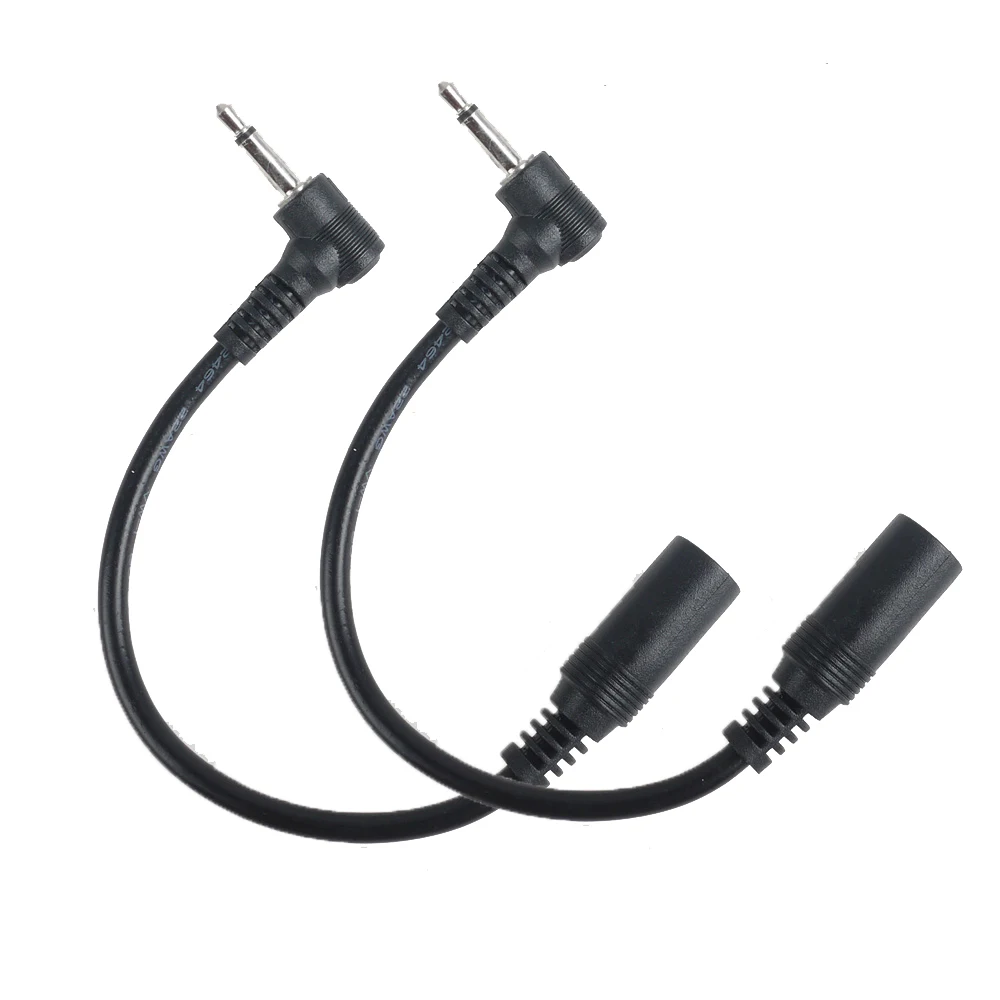 2pcs 3.5mm Positive Polarity Guitar Effect Pedal Converter Lead Cable ...