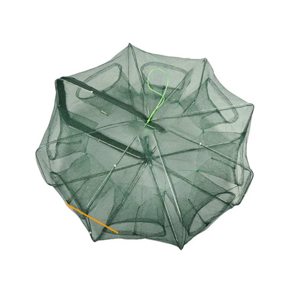 8 HOLES Portable Full Automatic Folding Shrimp Cage Fishing Net|Fishing ...