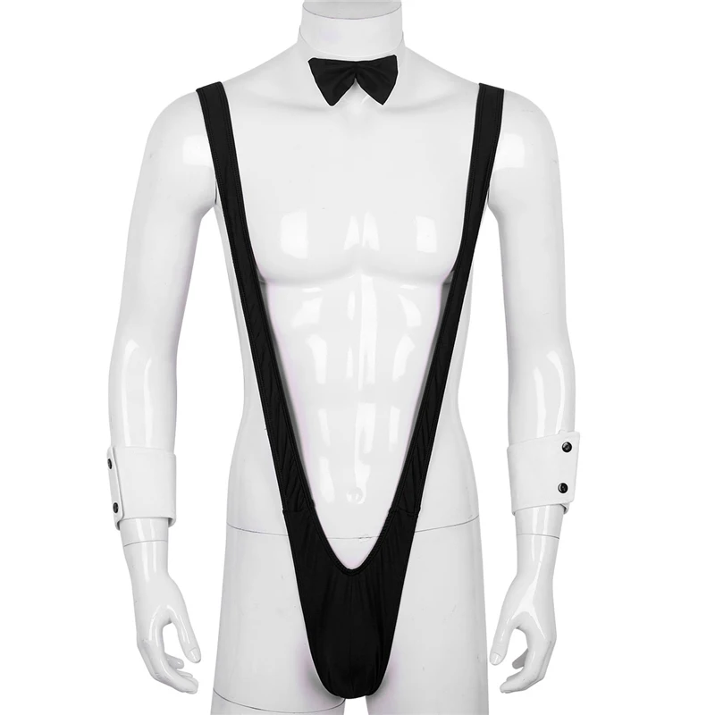 YiZYiF Sexy Mens Mankini Borat Style V Sling Stretch Underwear ...