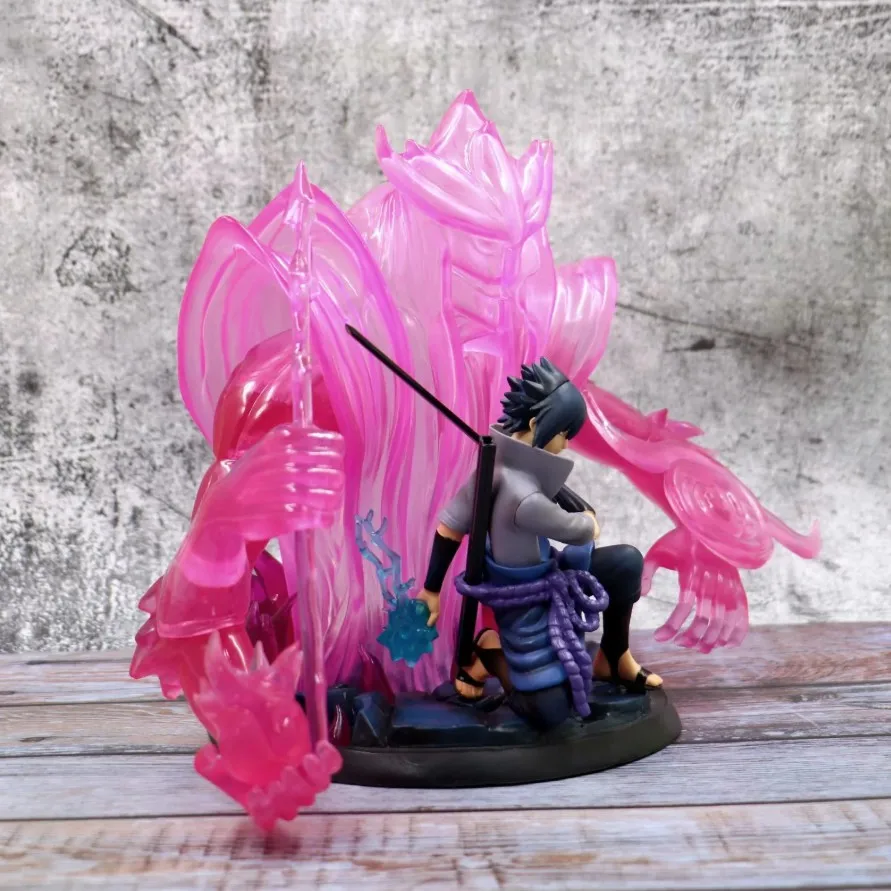 Anime 30CM Naruto Shippuden Uchiha Pink Sasuke Susanoo Tempestuous God ...