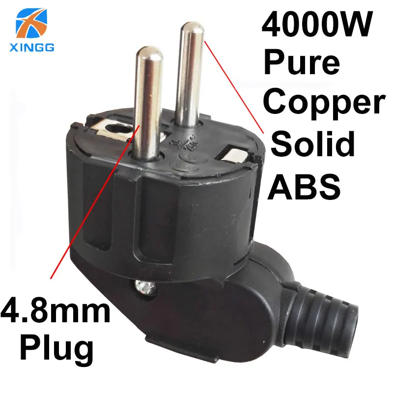 XINGG 2 pin Eu AC Power Adapter Socket 16A 250V Connector Cable ...