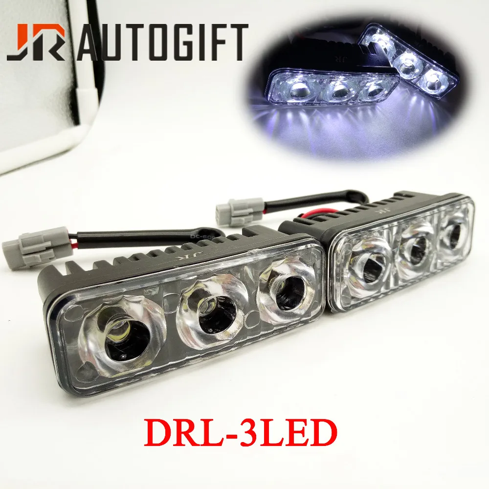 2Pcs-Car-LED-DRL-3Led-9W-Car-Light-Source-High-Power-Waterproof-12V ...
