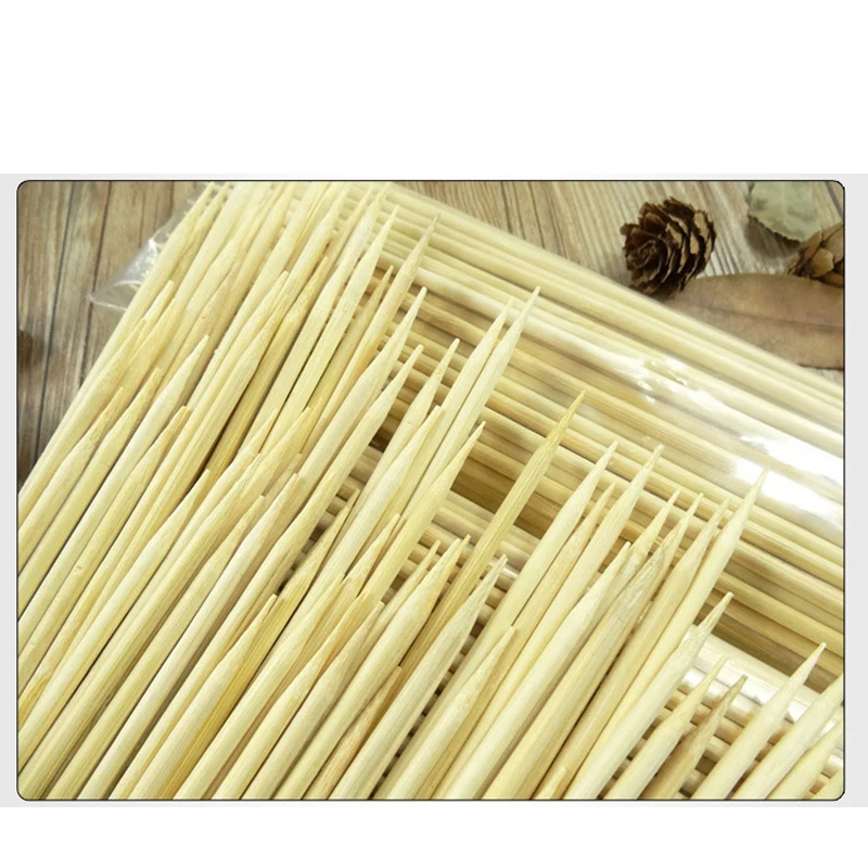 Hot 400 Pieces 30cm X 4mm Chinese Barbecue Long Bamboo Sticks Skewers ...