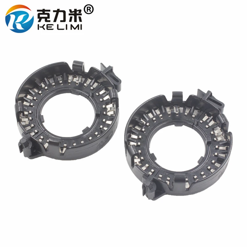 2 Pieces HID Xenon Bulbs Holders Metal Clip Rings Retainers Projector ...