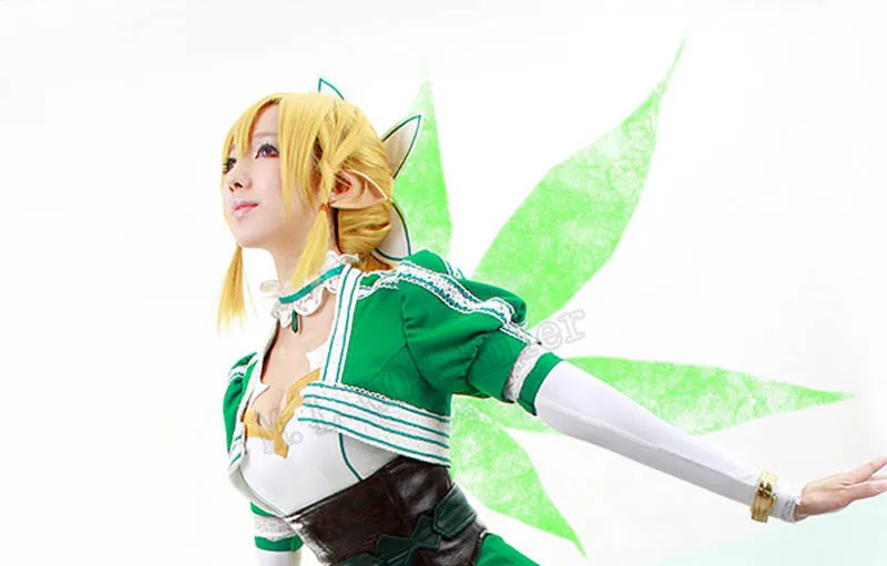 SAO Sword Art Online ALfheim Online Asuna Yuuki/Kirito/Leafa cosplay ...