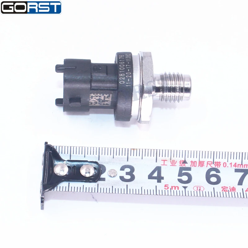 0281006176 0281006326 New Fuel Common Rail Pressure Sensor For Cummins ...