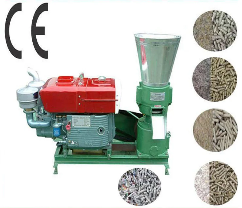 Pellet Press Manual Kl200a 15hp Diesel Engine Pellet Mill Feed / Wood ...