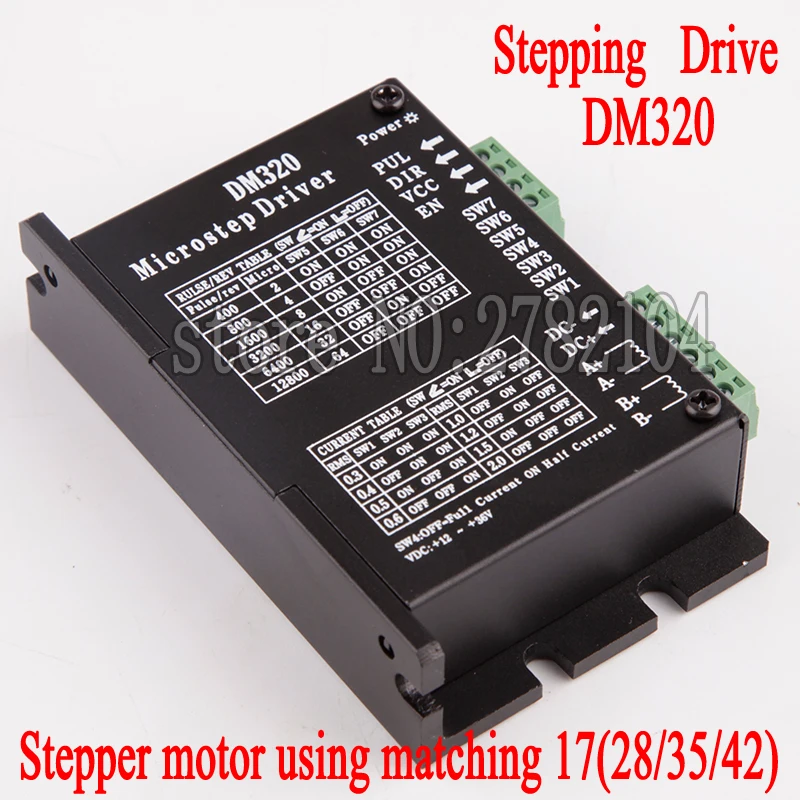 Stepper motor driver cintroller DM320 2H320 microstep motor brushless DC motor shell for 28 35 ...