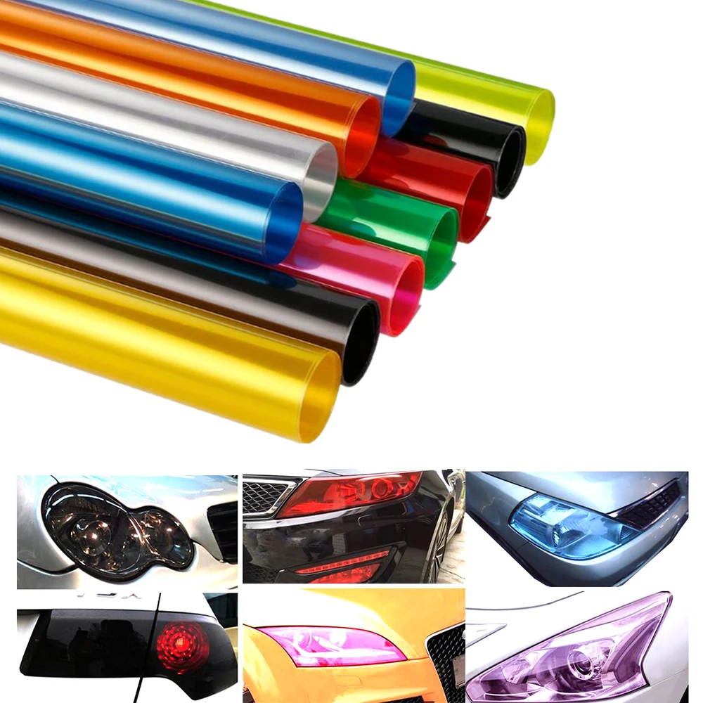 Car Headlight Vinyl Stickers 30cm*900cm Brand New Decoration & Color ...
