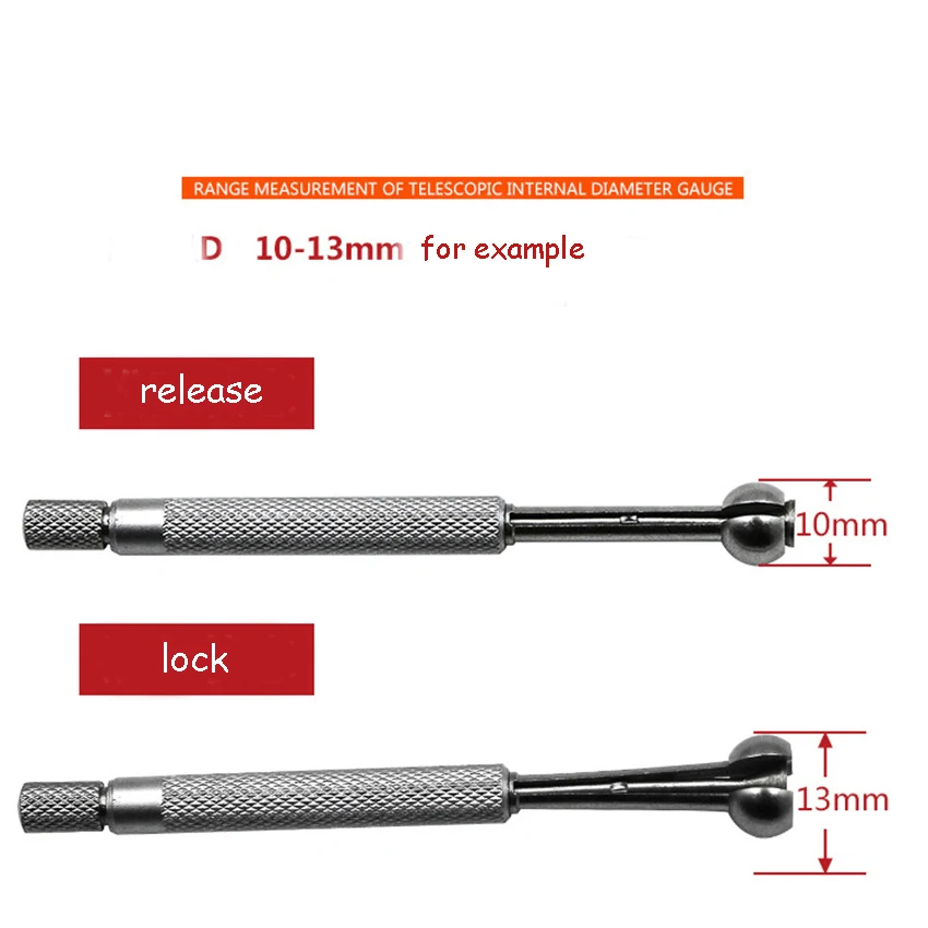 4pcs/set 3-13mm Adjustable Inner Diameter Gauge Hand Measuring Tools ...