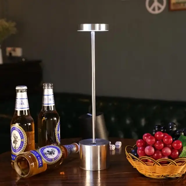 LED Table Lamp Modern Restaurant Dinner Light USB Rechargeable Creative ...