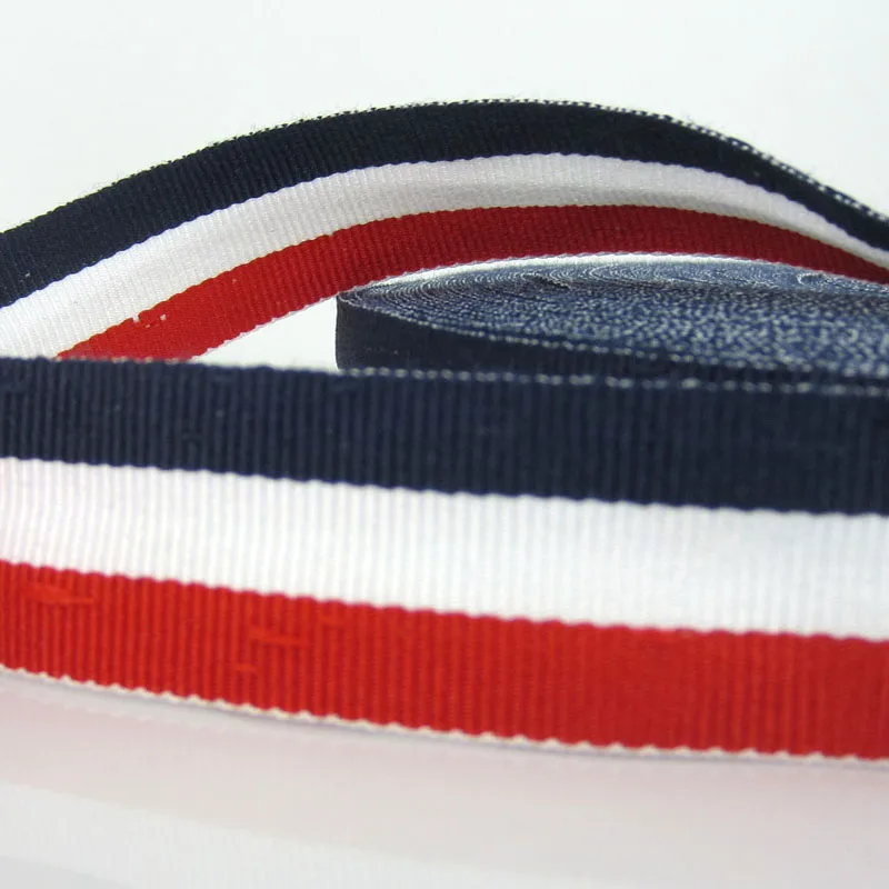 10yards 1" Patriotic Red White Navy Blue Stripe Grosgrain Ribbon Flag ...