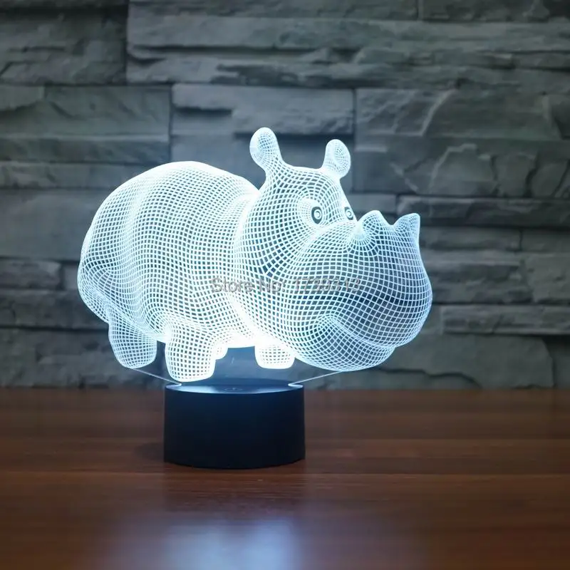 Enjoyable 3D Animal Shape Lights LED Night Lamp with USB Power Desk ...