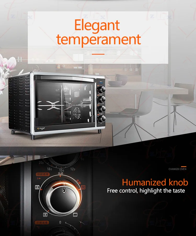 Электрическая духовка для домашнего использования, 52л, большая емкость ...