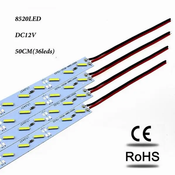 SMD 8520 светодиодный Жесткий жесткая лента бар светильник 0,5 M 36 ...