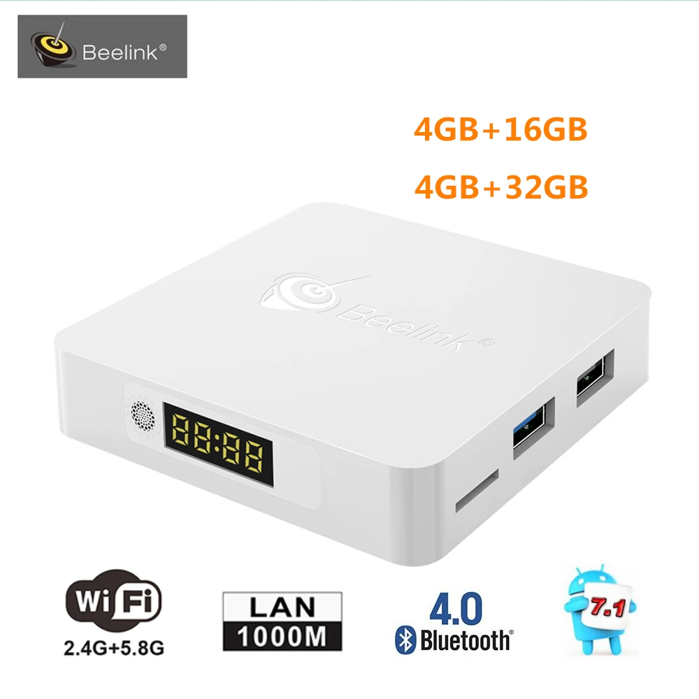 Original Beelink A1 TV Box Android 7.1 RK3328 4GB RAM 32GB ROM Set Top ...