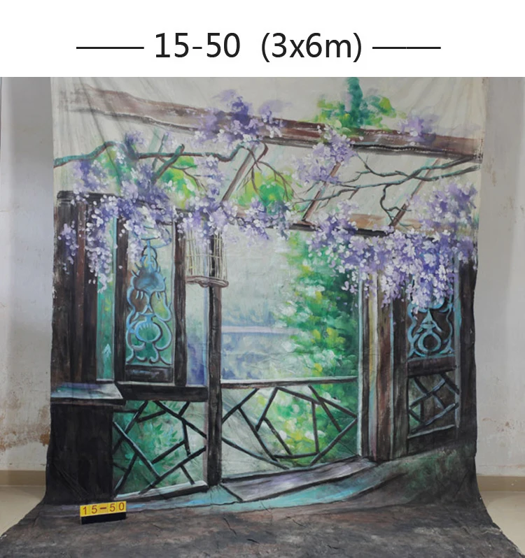 2017-10-20ft-Hand-Painted-cloth-photography-background-wedding-toile-de ...