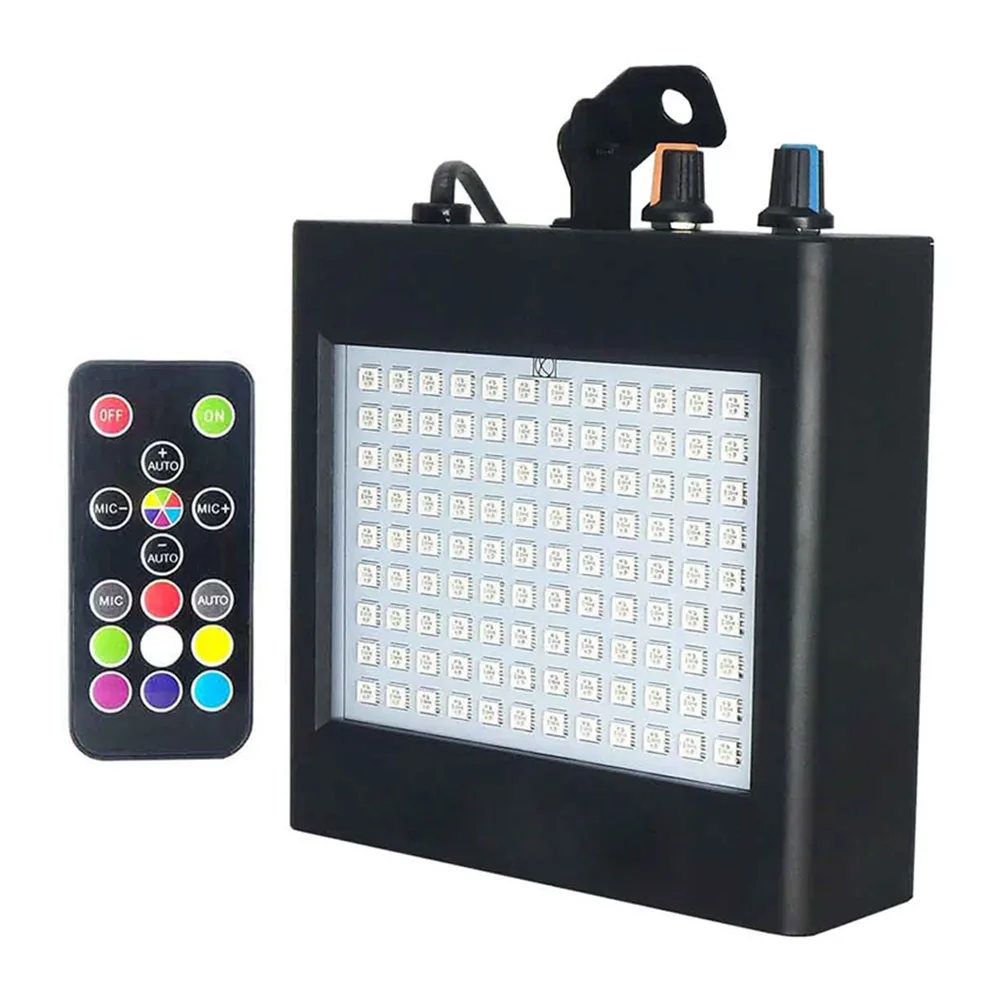 AC100 240V 108 LEDs Super Bright 5050 RGB Stage light Party Strobe ...