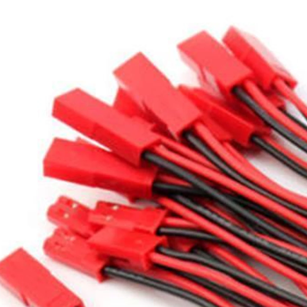 100mm 10 Set Male&Female Connector JST Plug Cable For RC BEC Battery ...