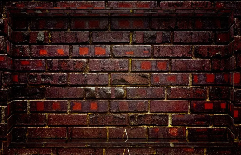 Rusty Red Bricks 3D Peel and Stick Waterproof Non Slip PVC Bathroom ...